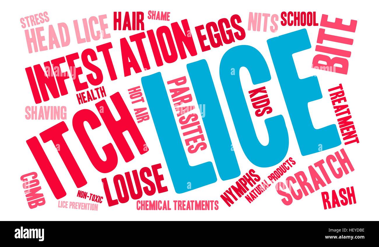 Lice word cloud on a white background Stock Vector Image & Art - Alamy