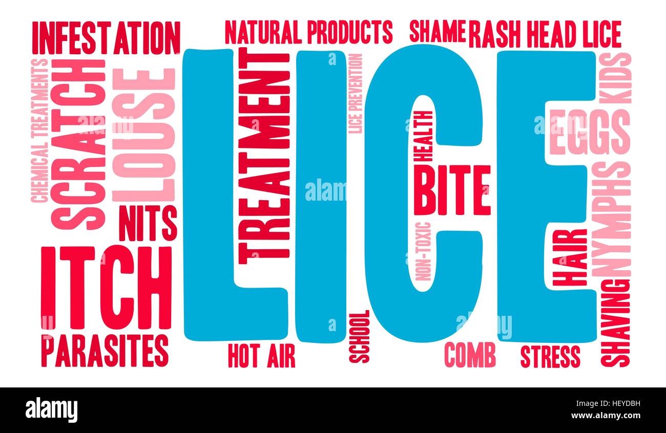 Lice word cloud on a white background Stock Vector Image & Art - Alamy