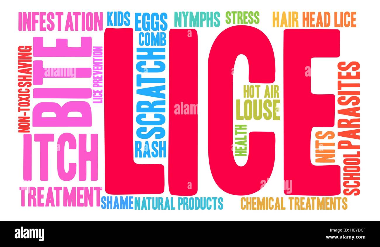 Lice word cloud on a white background Stock Vector Image & Art - Alamy