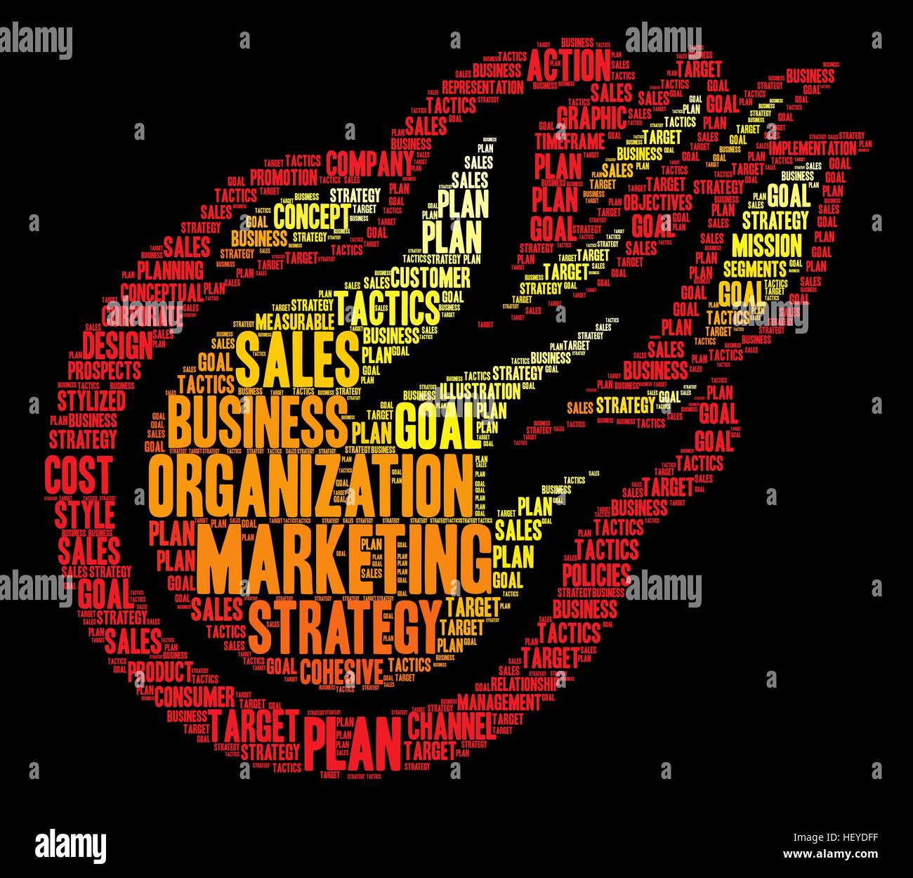 Marketing word cloud on a black background Stock Vector Image & Art - Alamy