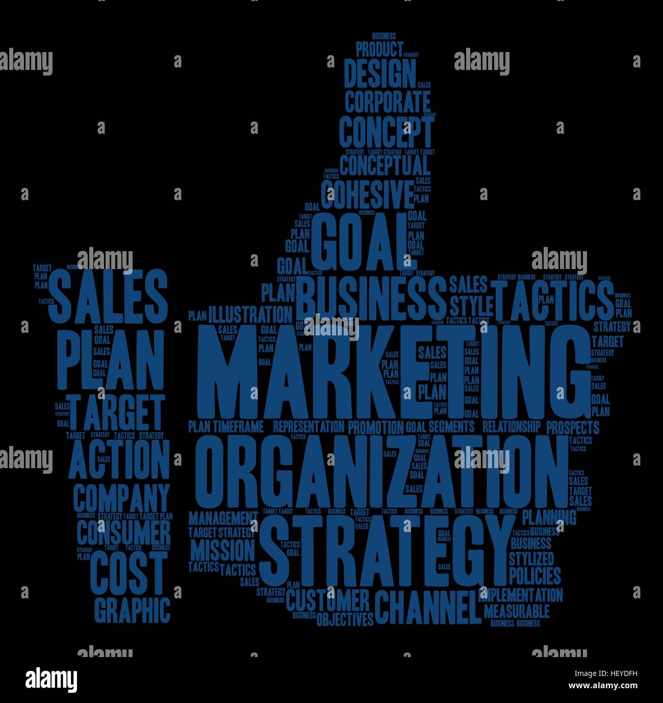 Marketing word cloud on a black background Stock Vector Image & Art - Alamy