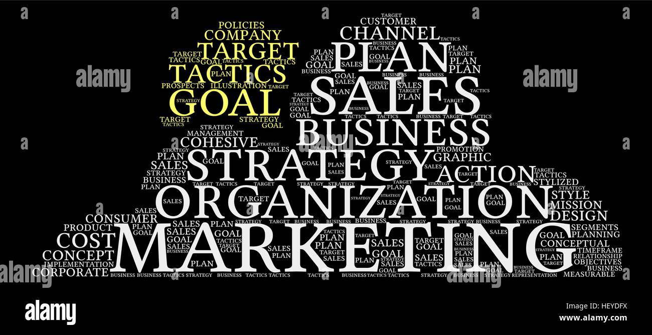 Marketing word cloud on a black background Stock Vector Image & Art - Alamy