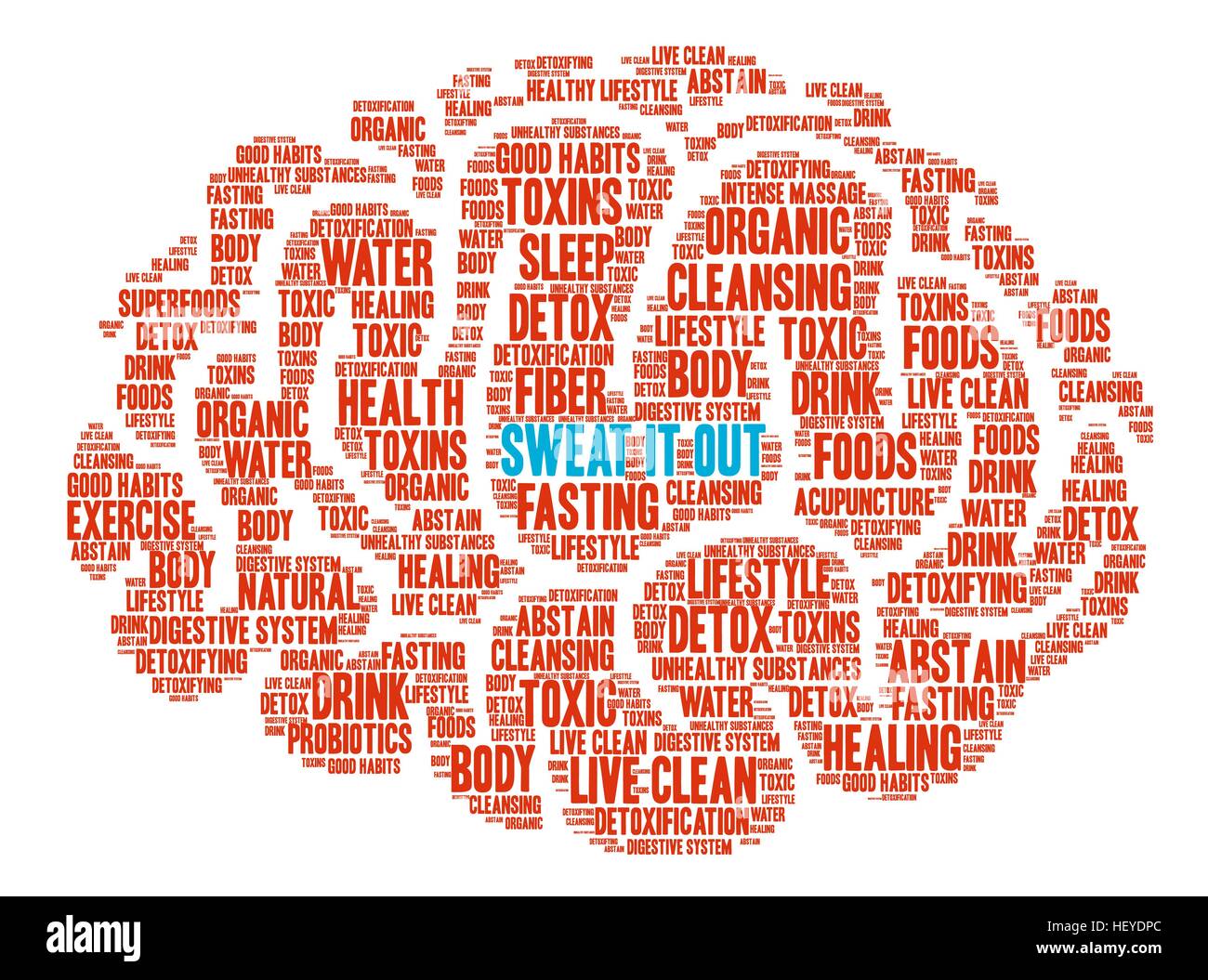 Sweat It Out word cloud on a white background Stock Vector Image & Art ...