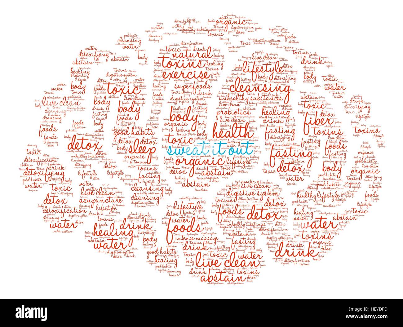 Sweat It Out word cloud on a white background Stock Vector Image & Art ...