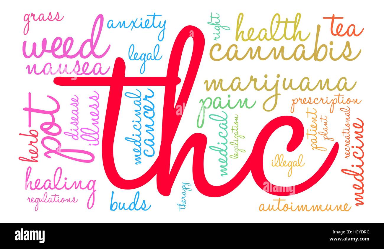 THC word cloud on a white background Stock Vector Image & Art - Alamy