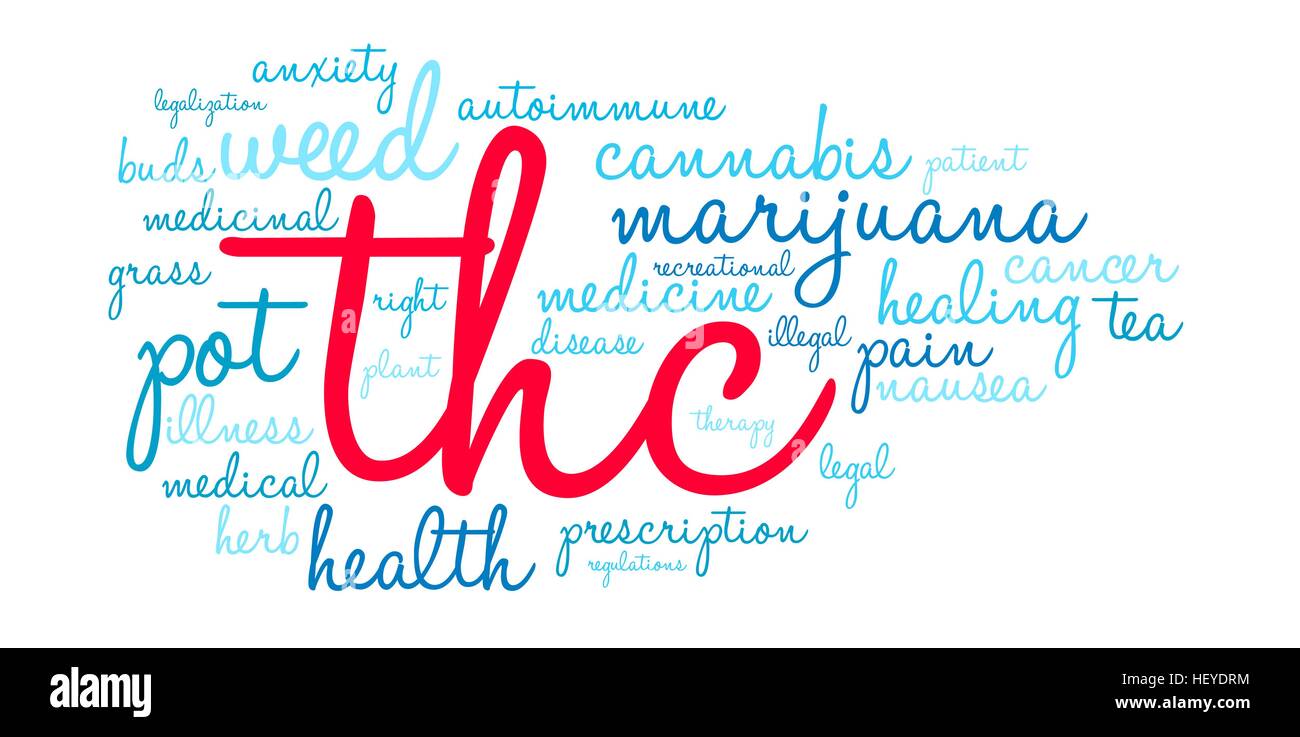 THC word cloud on a white background Stock Vector Image & Art - Alamy