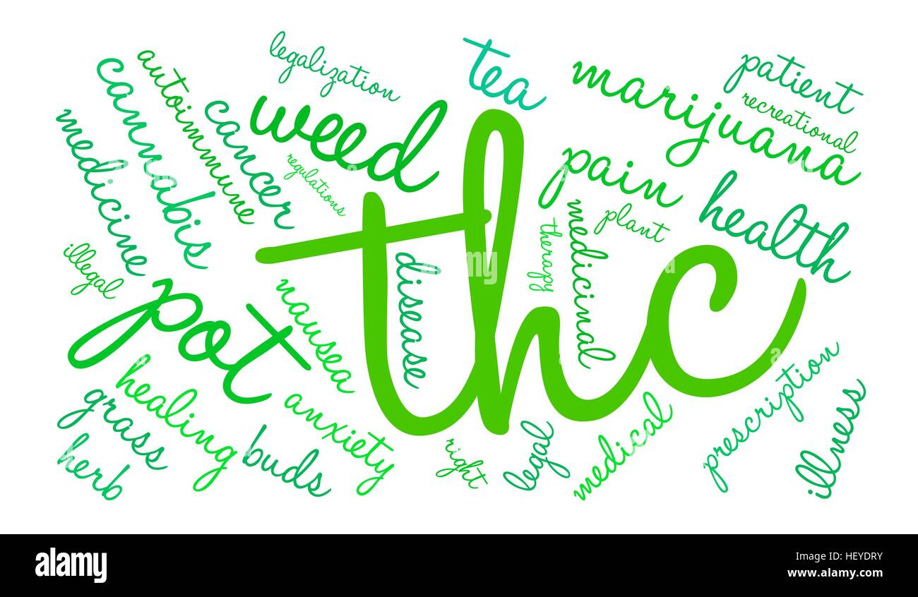 THC word cloud on a white background Stock Vector Image & Art - Alamy