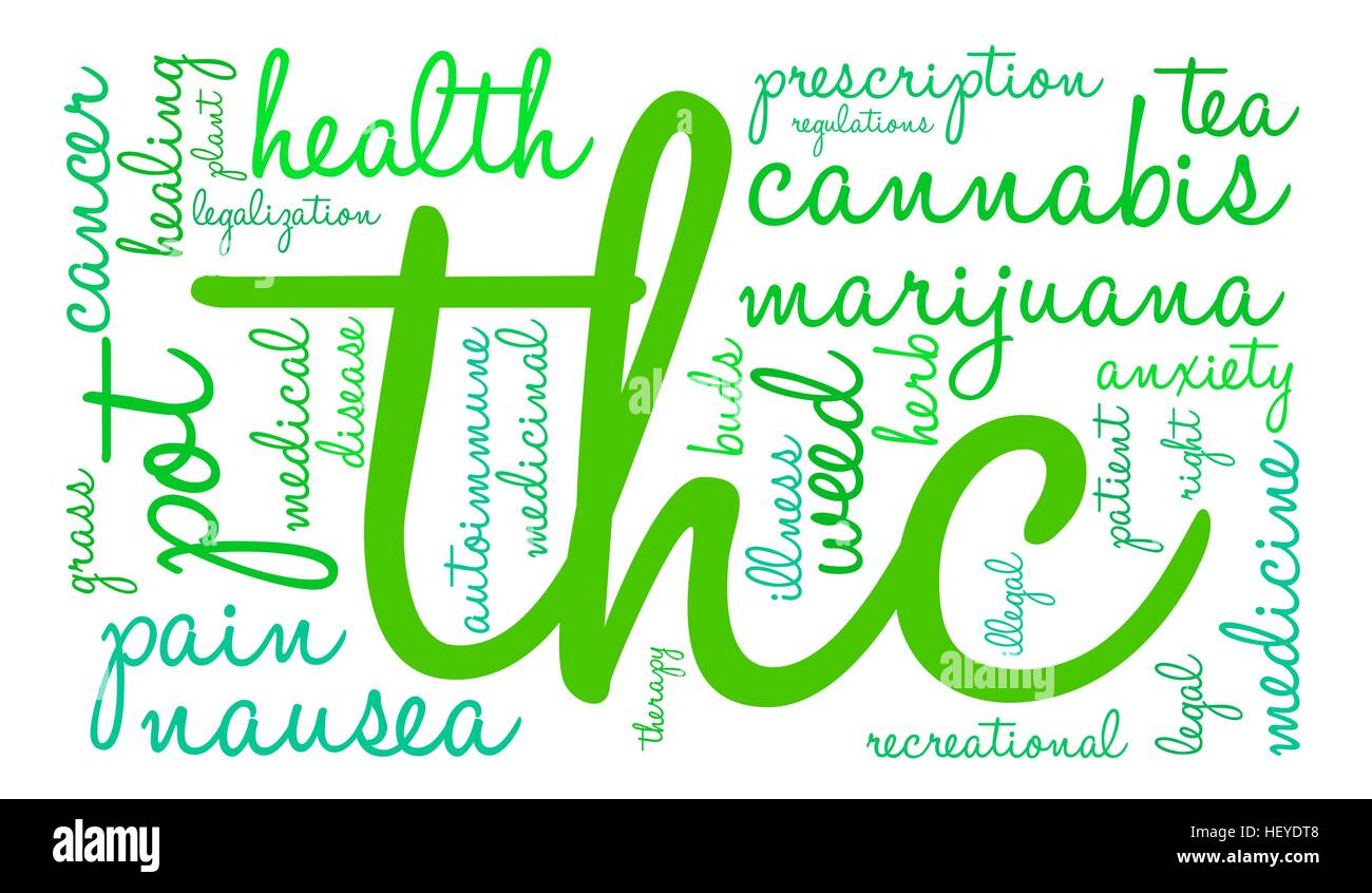 THC word cloud on a white background Stock Vector Image & Art - Alamy