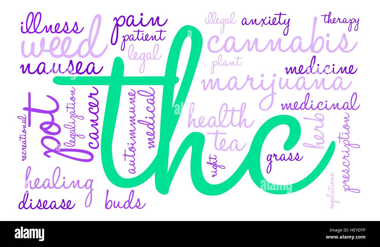 THC word cloud on a white background Stock Vector Image & Art - Alamy