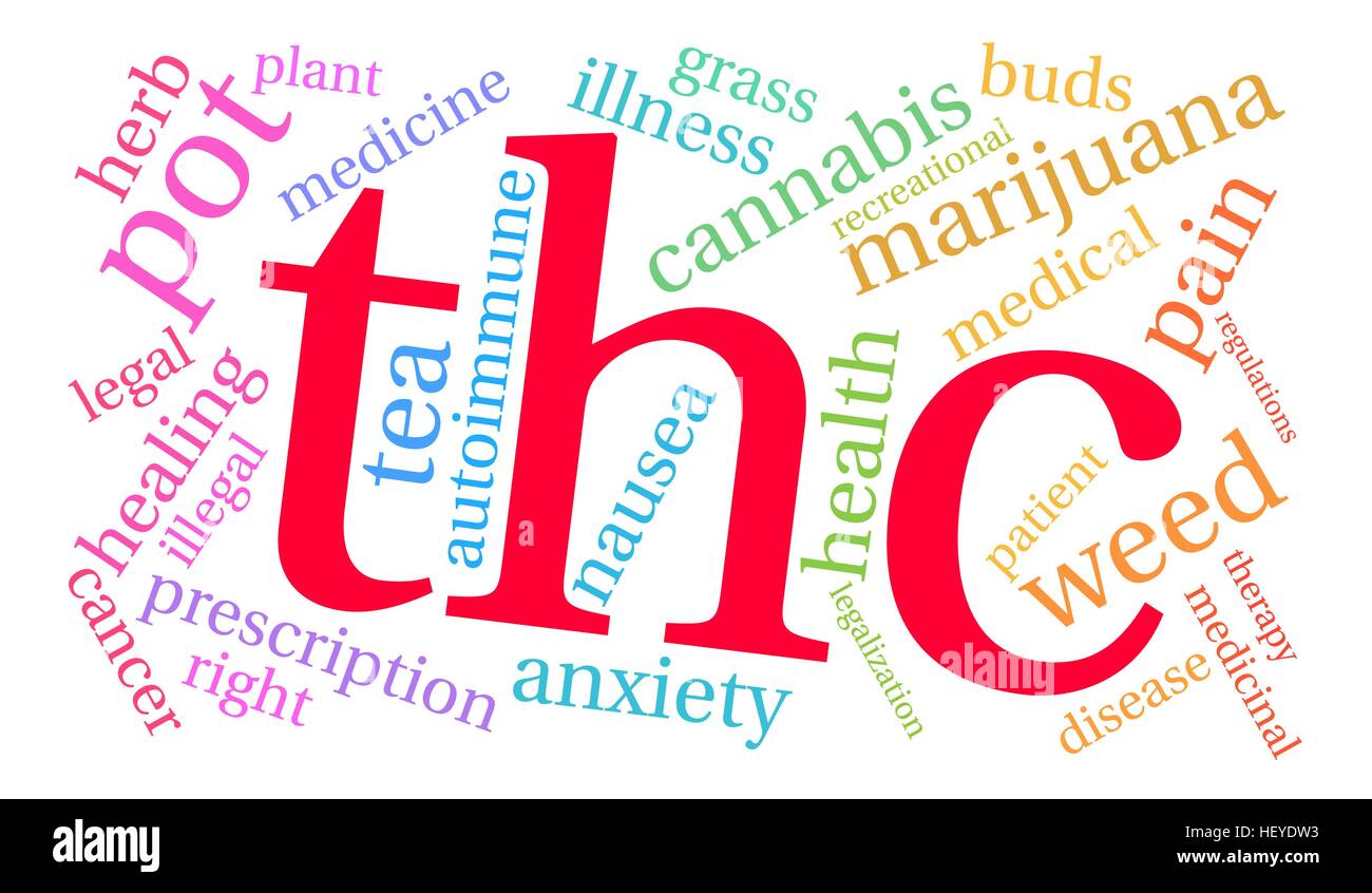 THC word cloud on a white background Stock Vector Image & Art - Alamy