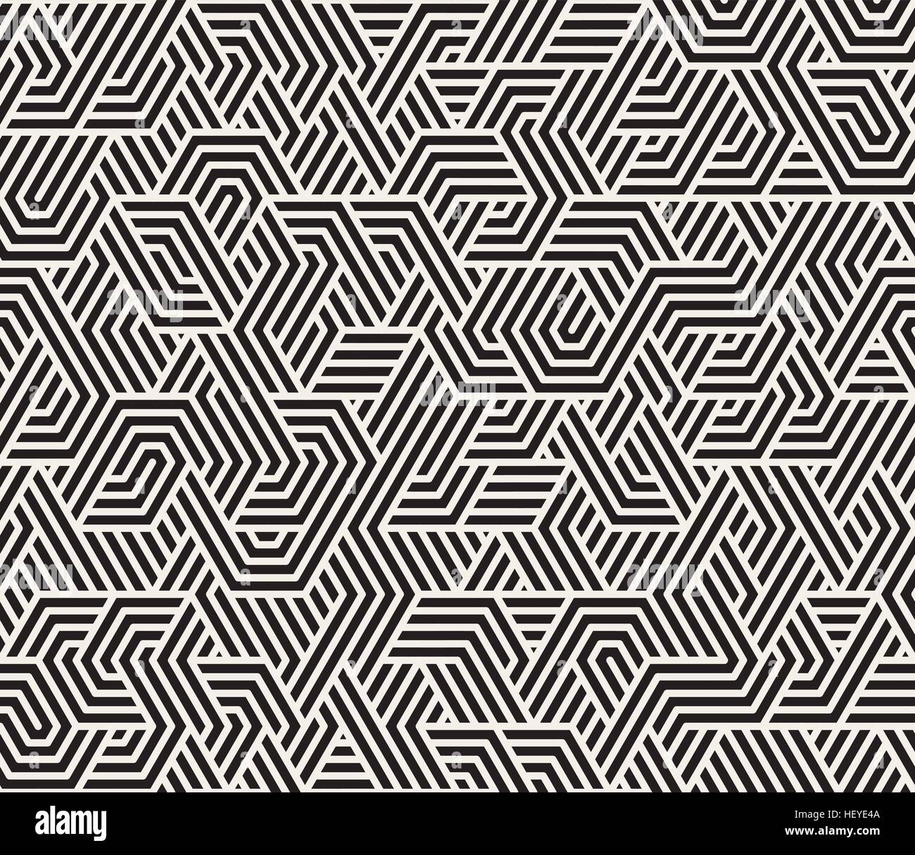 Vector Seamless Black And White Irregular Triangle Lines Geometric ...