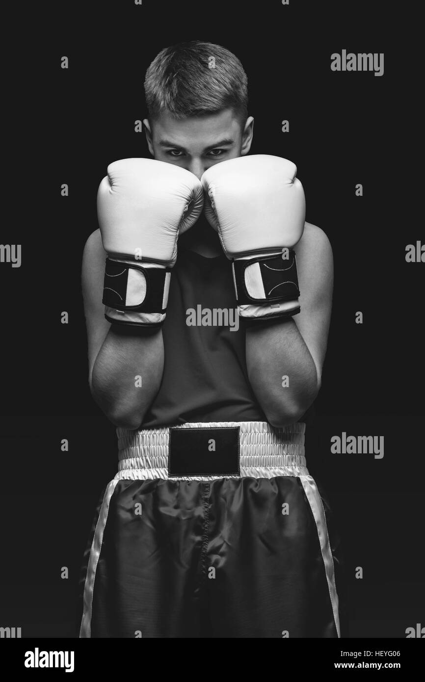Muscle boxer Black and White Stock Photos & Images - Alamy