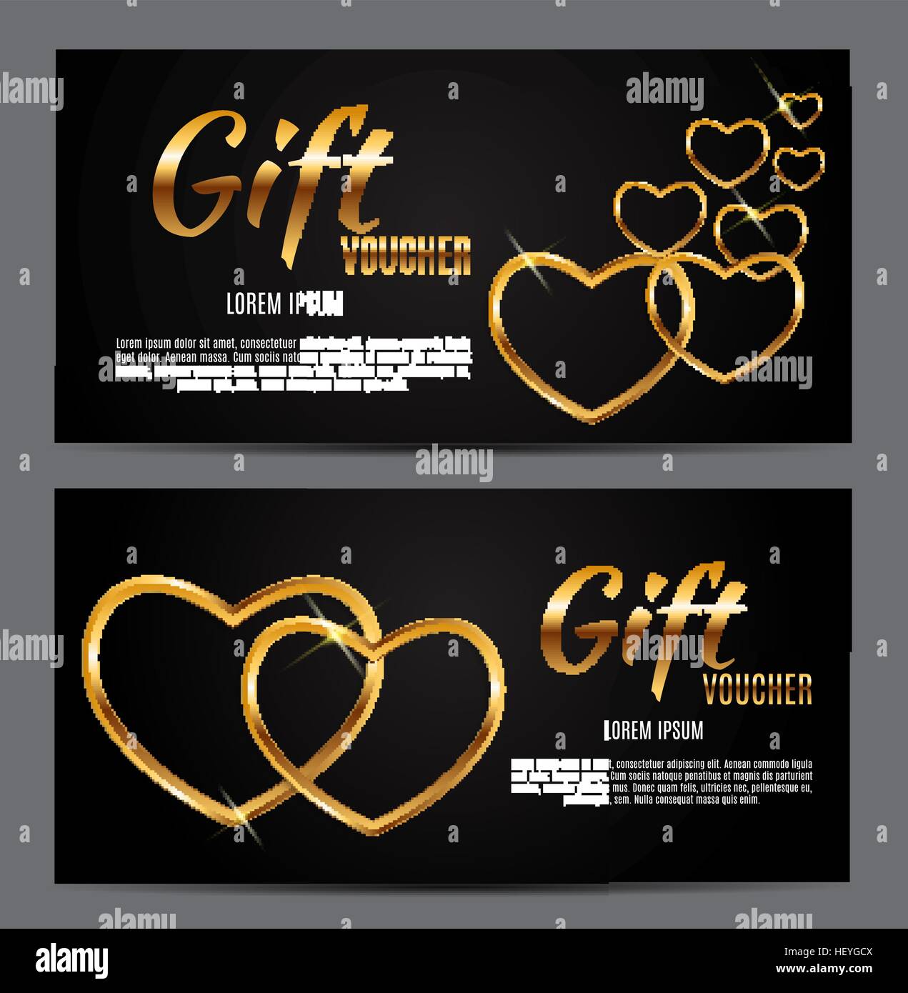 Valentine s Day Heart Symbol Gift Card. Love and Feelings Backgr Stock ...