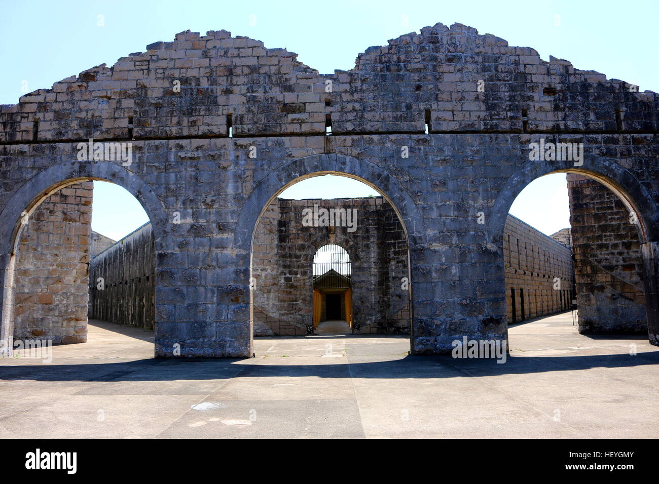 Trial Bay Gaol (Jail) in Trial Bay, New South Wales, Australia Stock ...