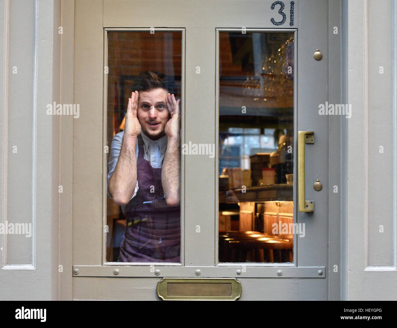 Looking through the window Stock Photo - Alamy