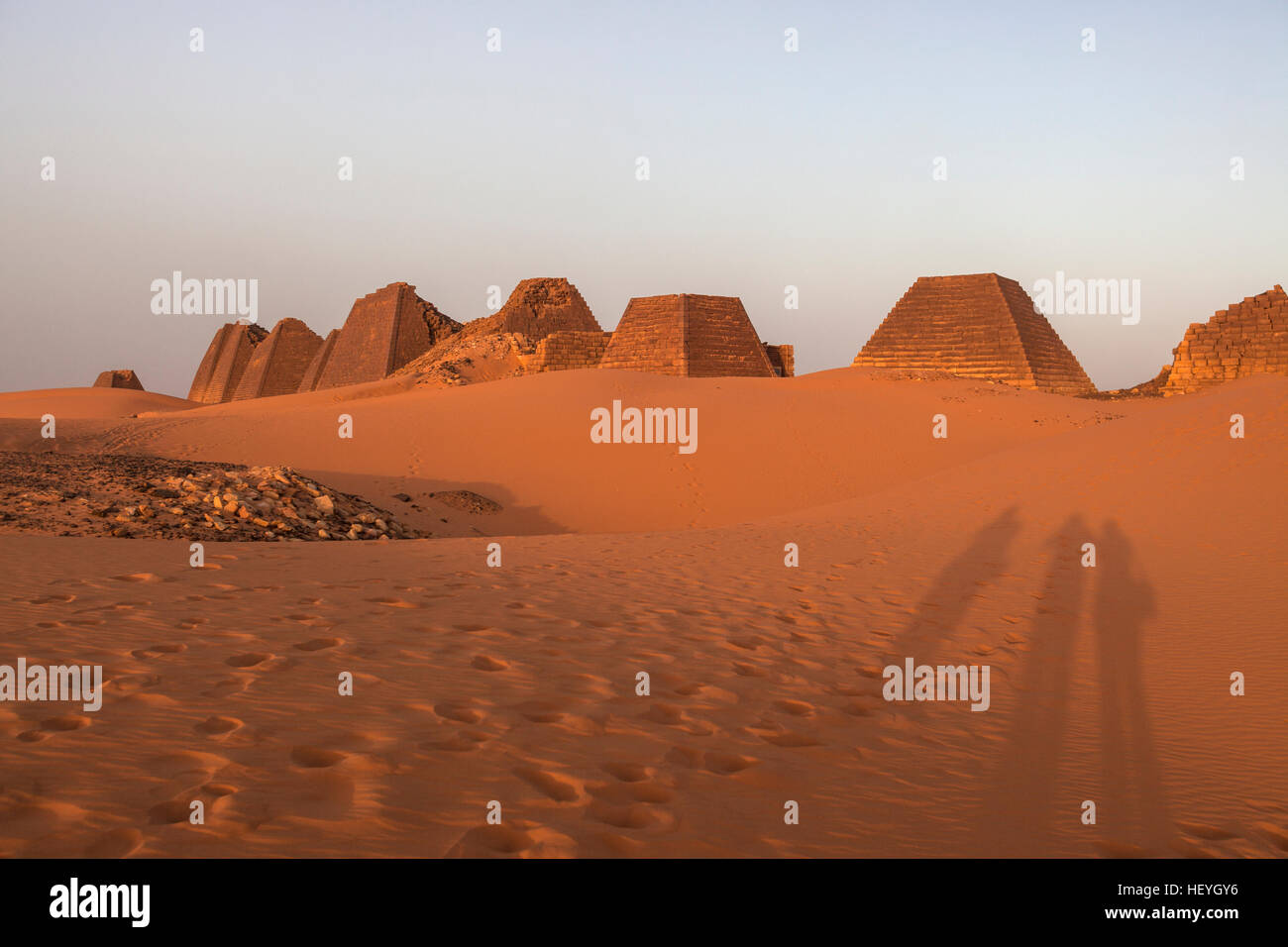 The Meroe pyramids, Sudan, Africa Stock Photo - Alamy