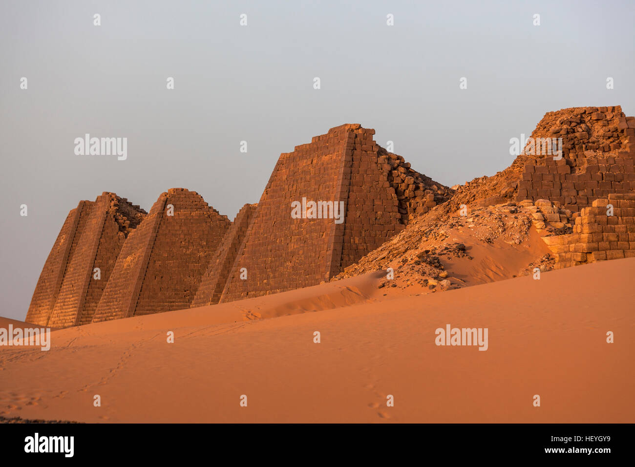 The Meroe pyramids, Sudan, Africa Stock Photo - Alamy