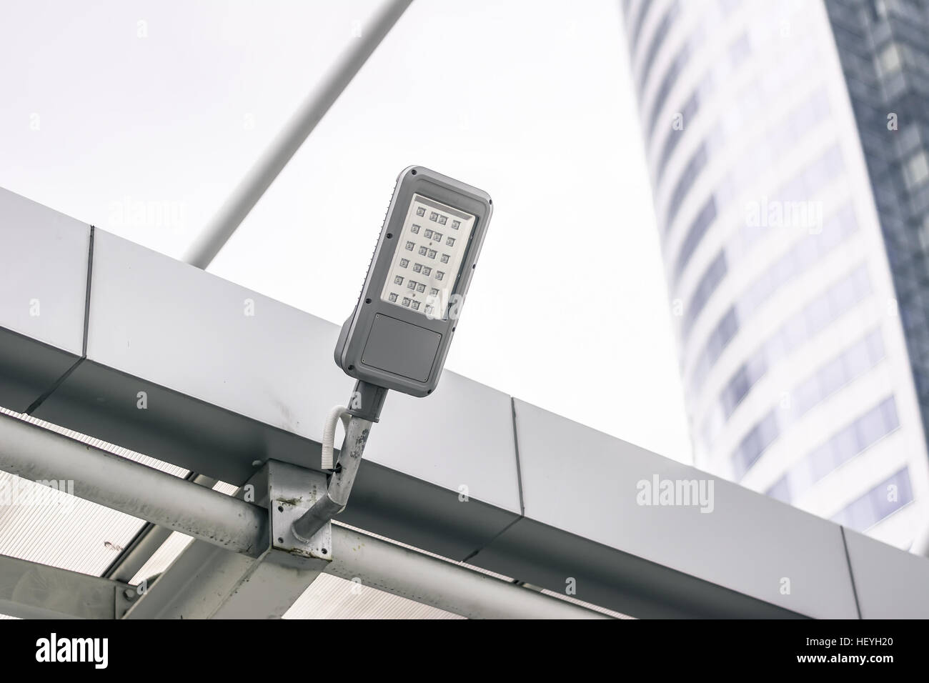 Outdoor single led street light Stock Photo - Alamy