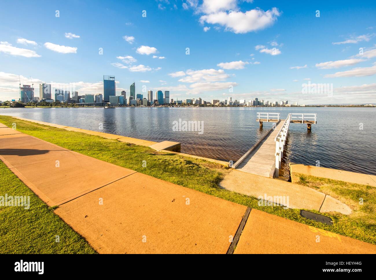 Perth, capital of Western Australia, where the Swan River meets the ...