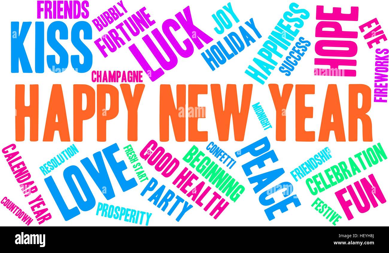 Happy word cloud on a white background Stock Vector Image & Art - Alamy