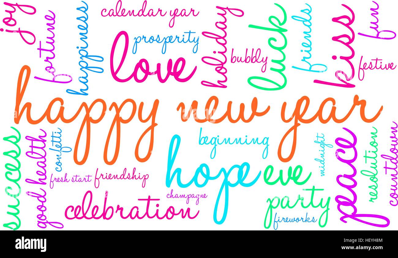 Happy word cloud on a white background Stock Vector Image & Art - Alamy