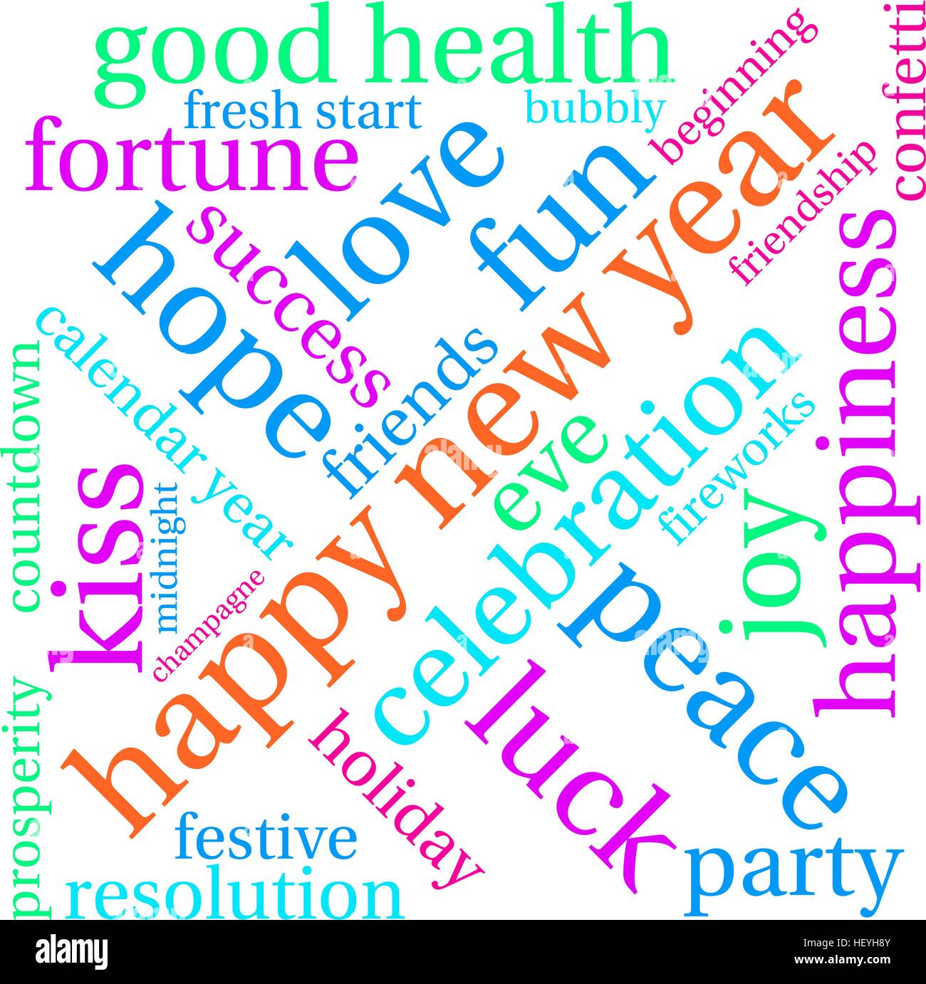 Happy word cloud on a white background Stock Vector Image & Art - Alamy