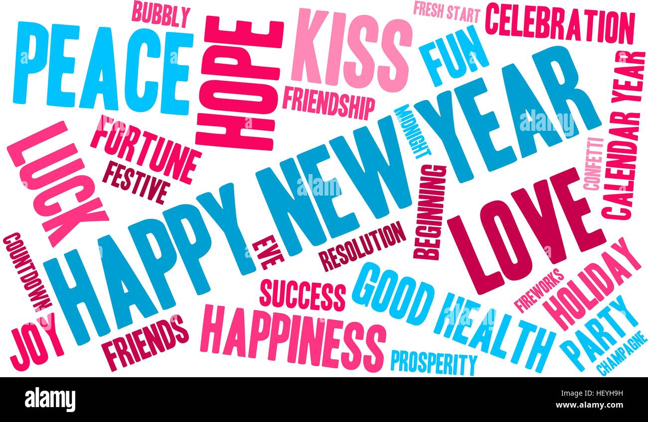 Happy word cloud on a white background Stock Vector Image & Art - Alamy