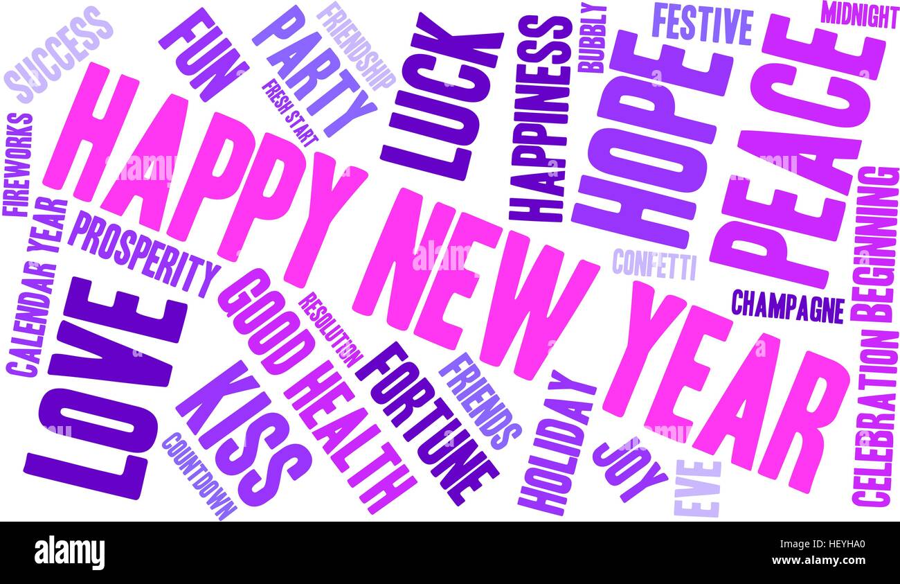 Happy word cloud on a white background Stock Vector Image & Art - Alamy