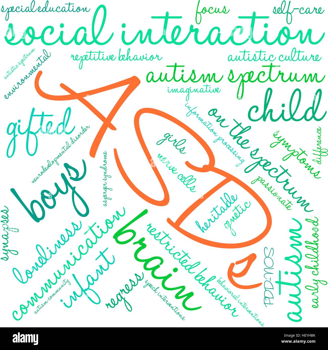 ASDs Word Cloud on a white background Stock Vector Image & Art - Alamy