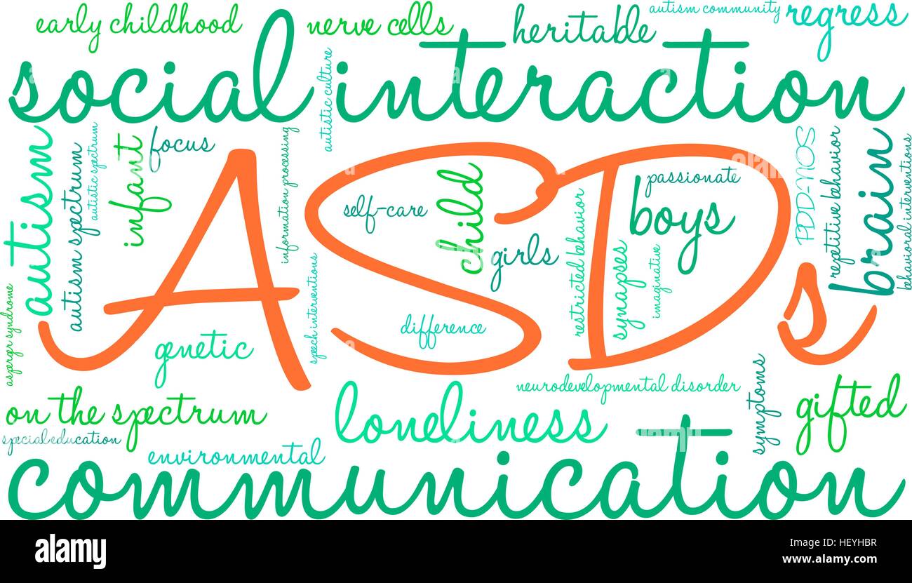 ASDs Word Cloud on a white background Stock Vector Image & Art - Alamy