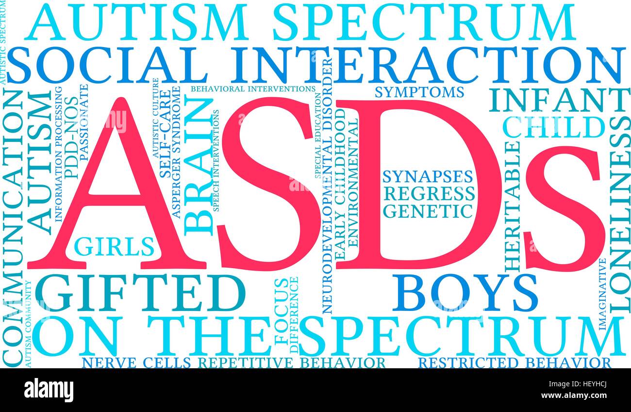 ASDs Word Cloud on a white background Stock Vector Image & Art - Alamy