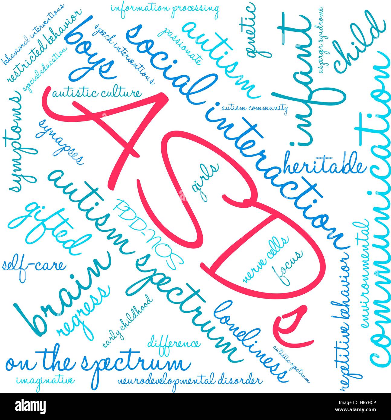 ASDs Word Cloud on a white background Stock Vector Image & Art - Alamy