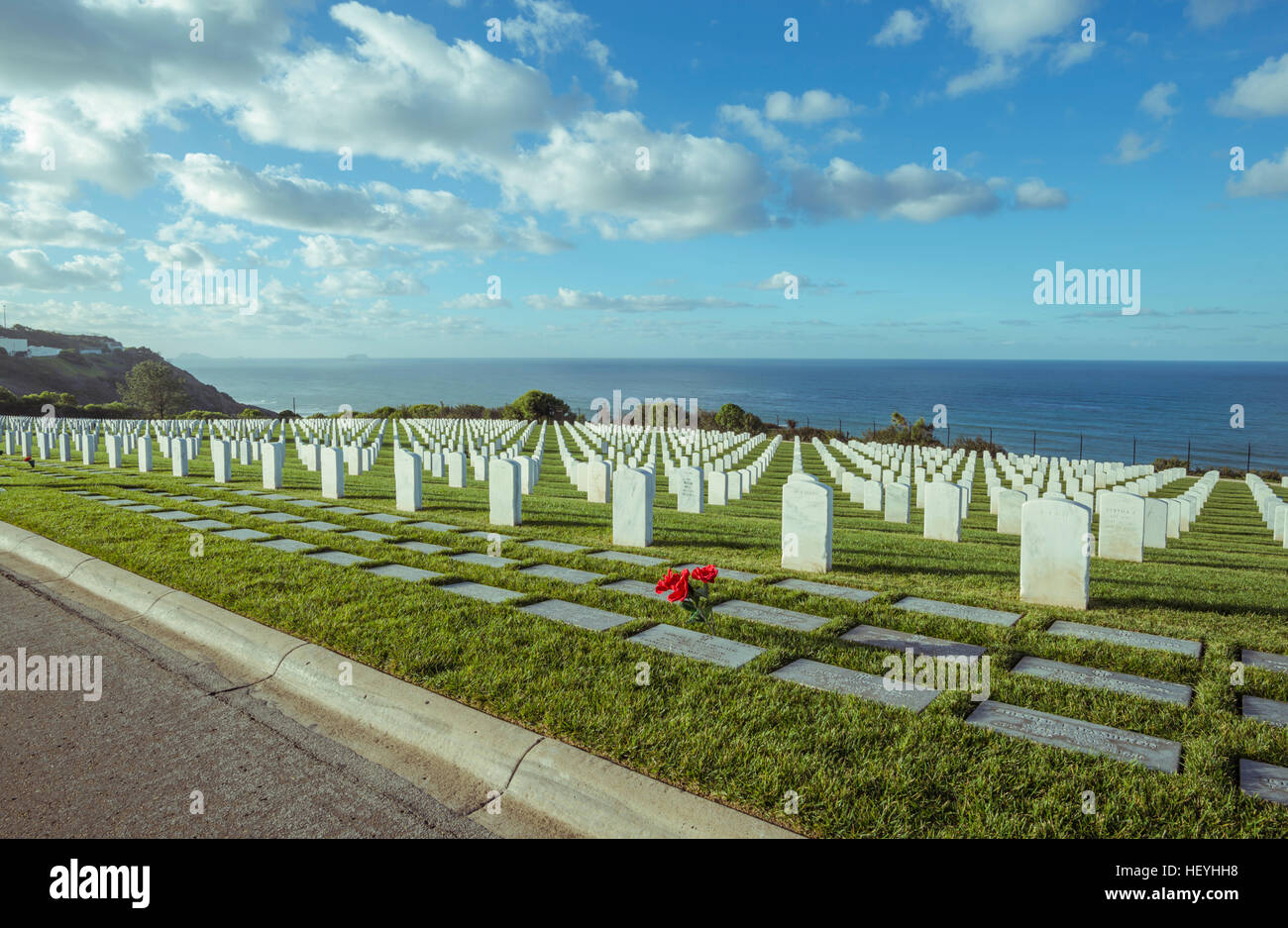 Fort Rosecrans National Cemetery, San Diego, California Stock Photo - Alamy