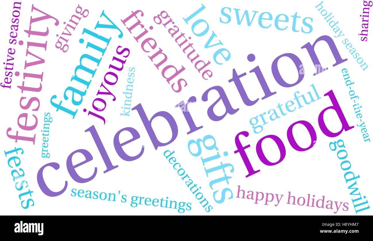 Celebration word cloud on a white background Stock Vector Image & Art ...