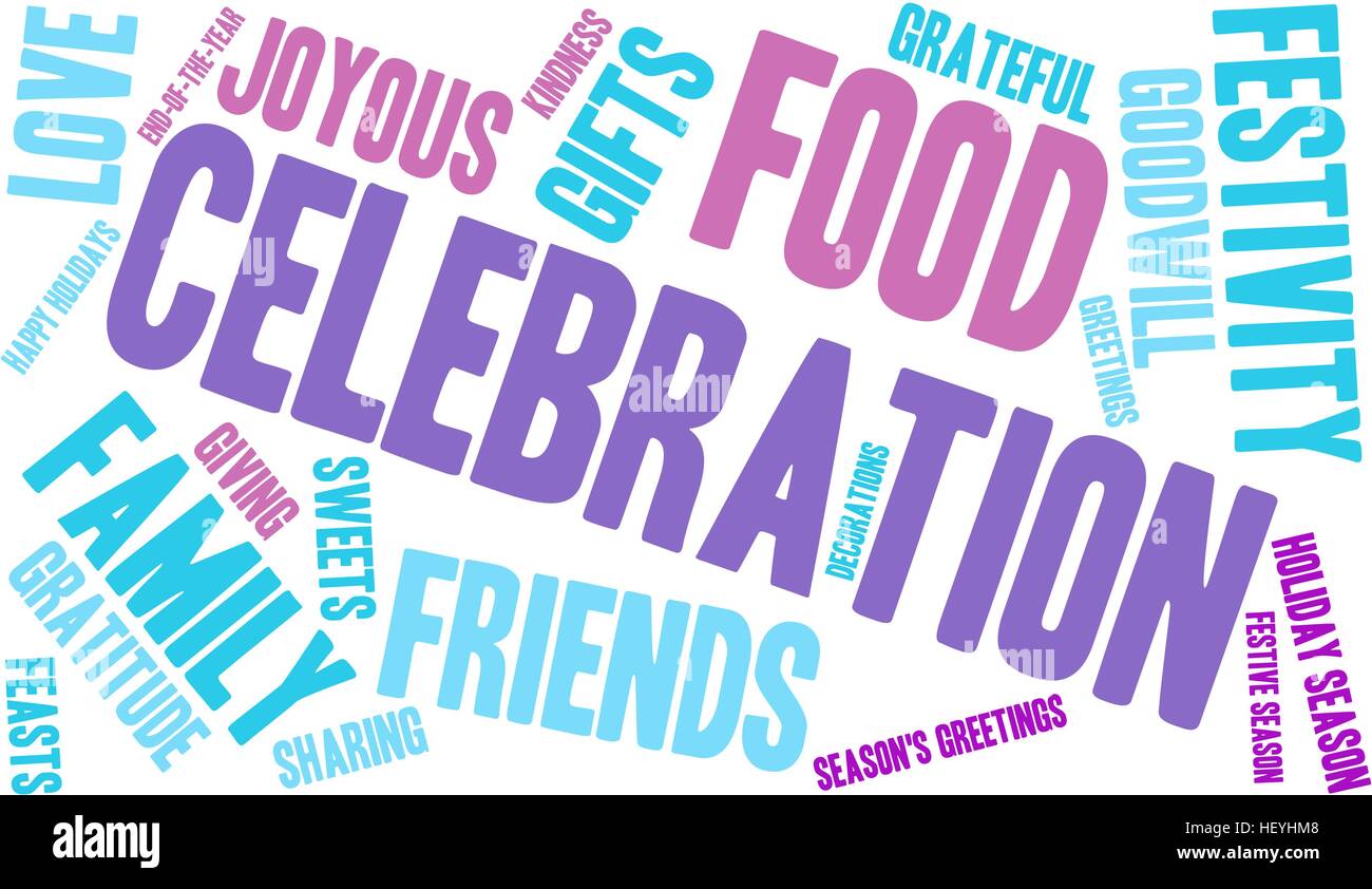 Celebration word cloud on a white background Stock Vector Image & Art ...
