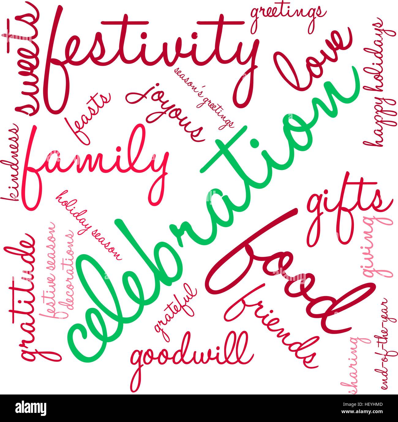 Celebration word cloud on a white background Stock Vector Image & Art ...