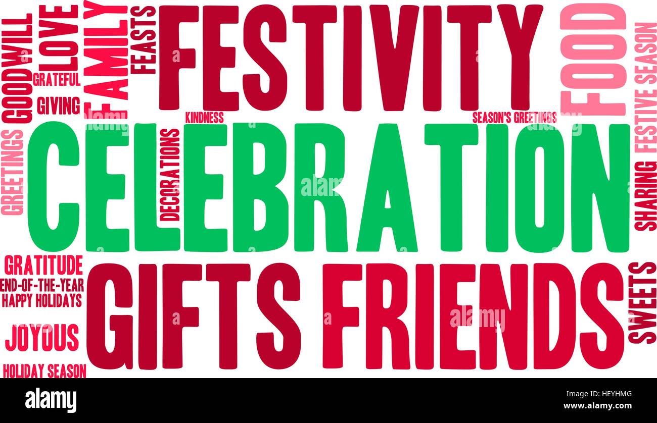 Celebration word cloud on a white background Stock Vector Image & Art ...