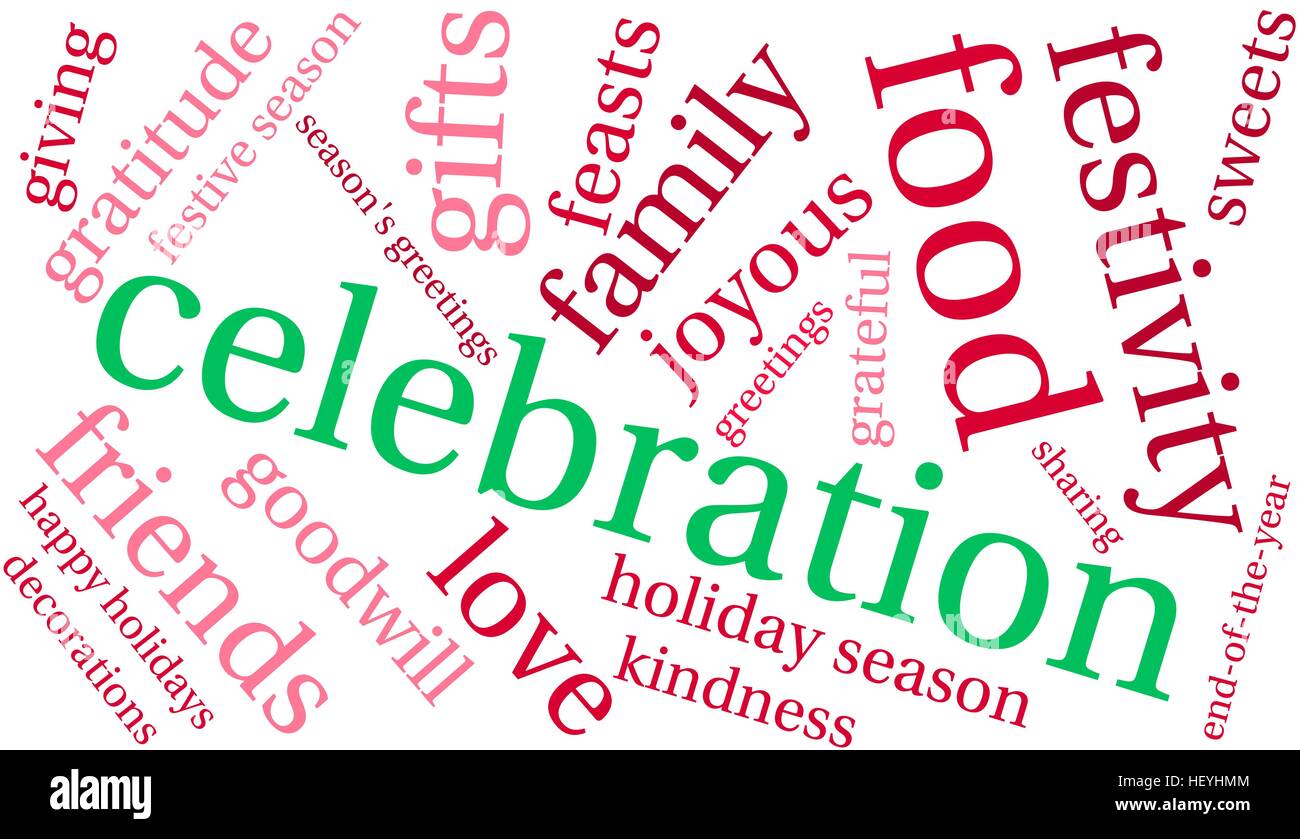 Celebration word cloud on a white background Stock Vector Image & Art ...