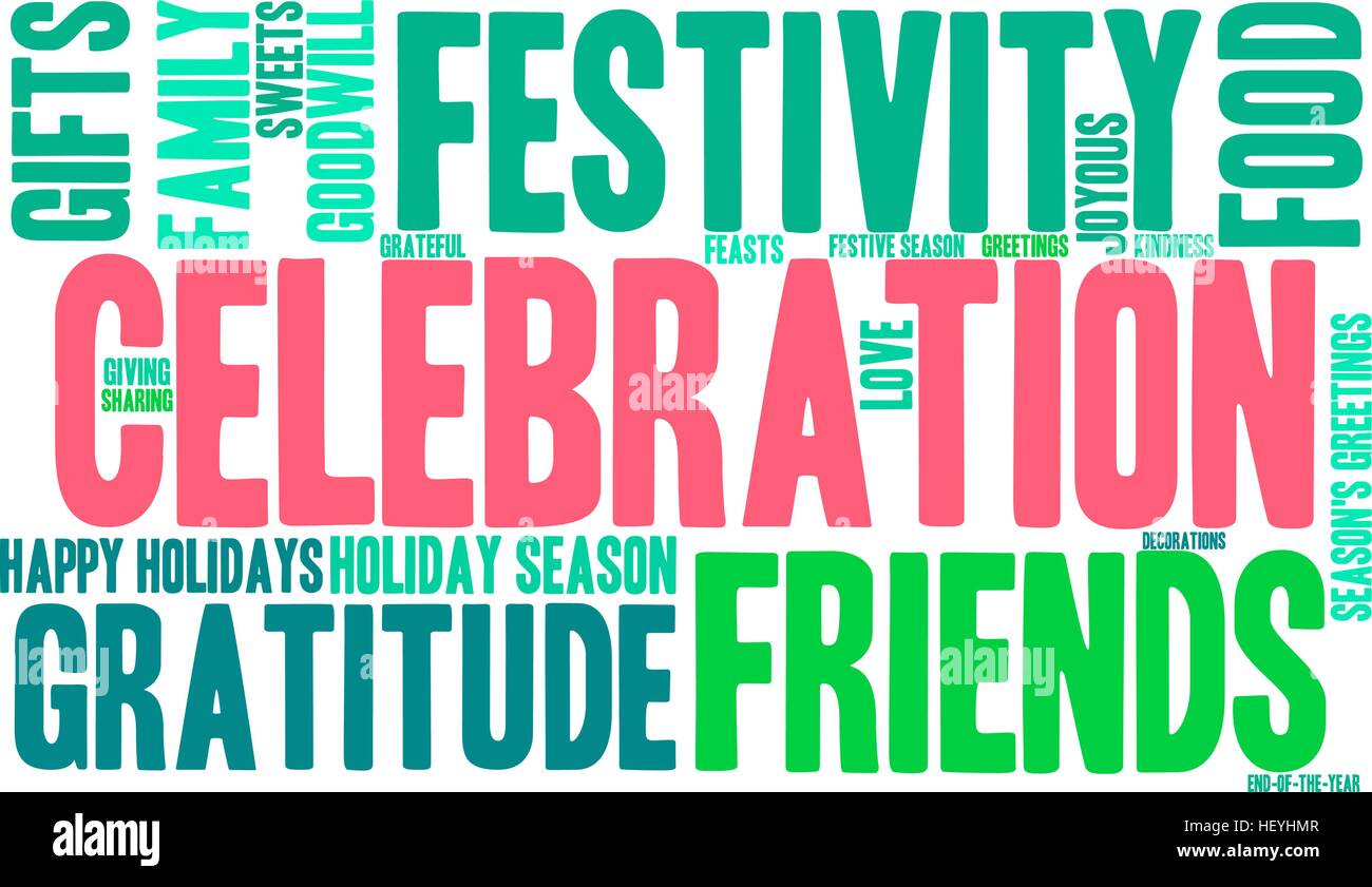 Celebration word cloud on a white background Stock Vector Image & Art ...