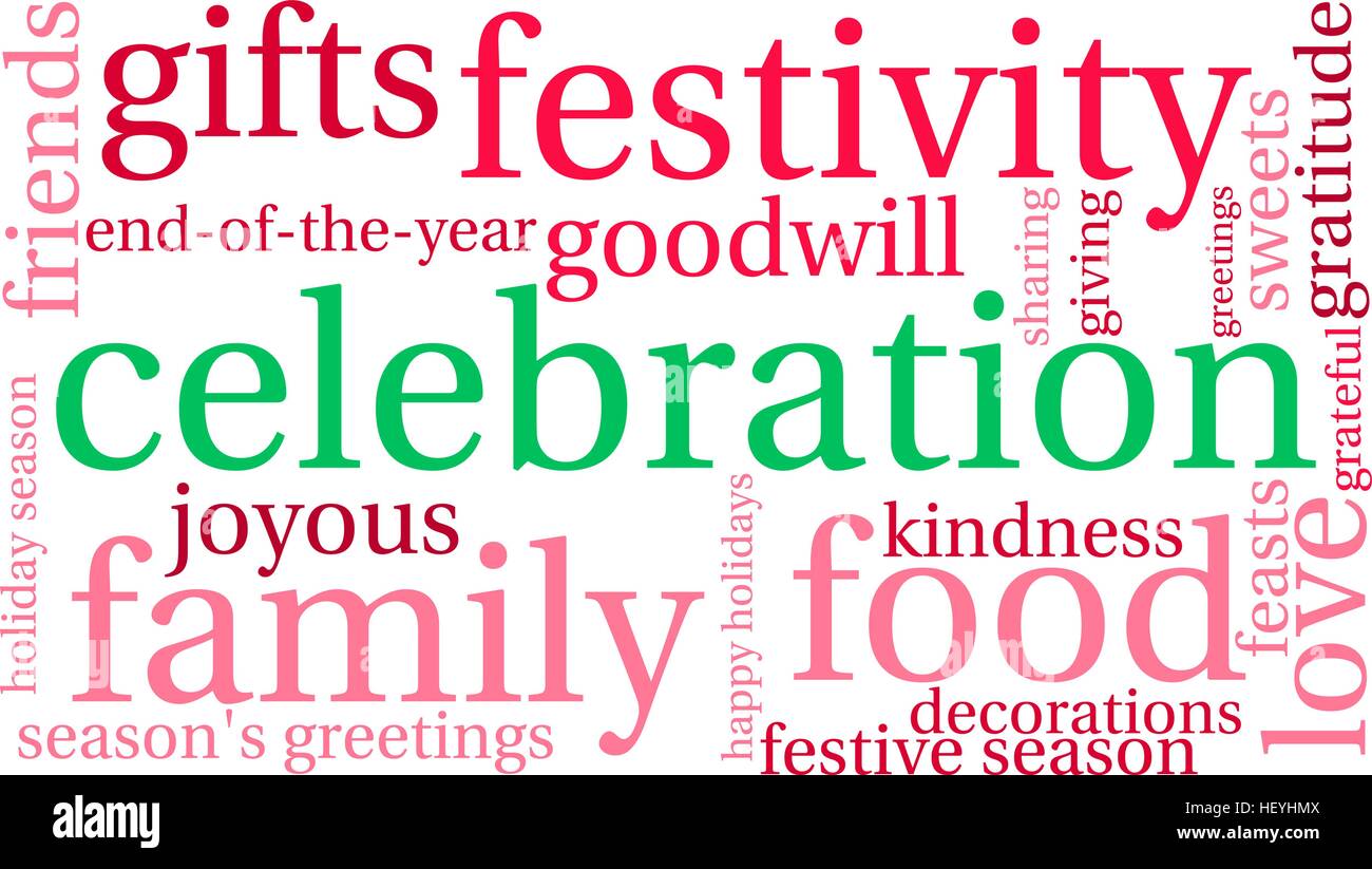 Celebration word cloud on a white background Stock Vector Image & Art ...
