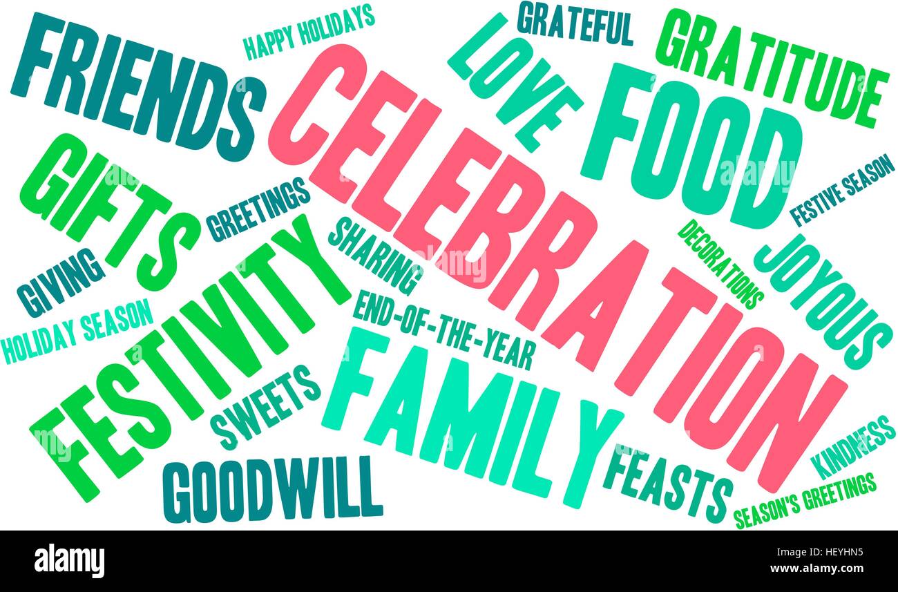 Celebration word cloud on a white background Stock Vector Image & Art ...