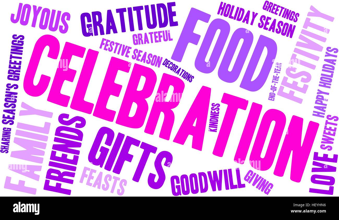 Celebration word cloud on a white background Stock Vector Image & Art ...