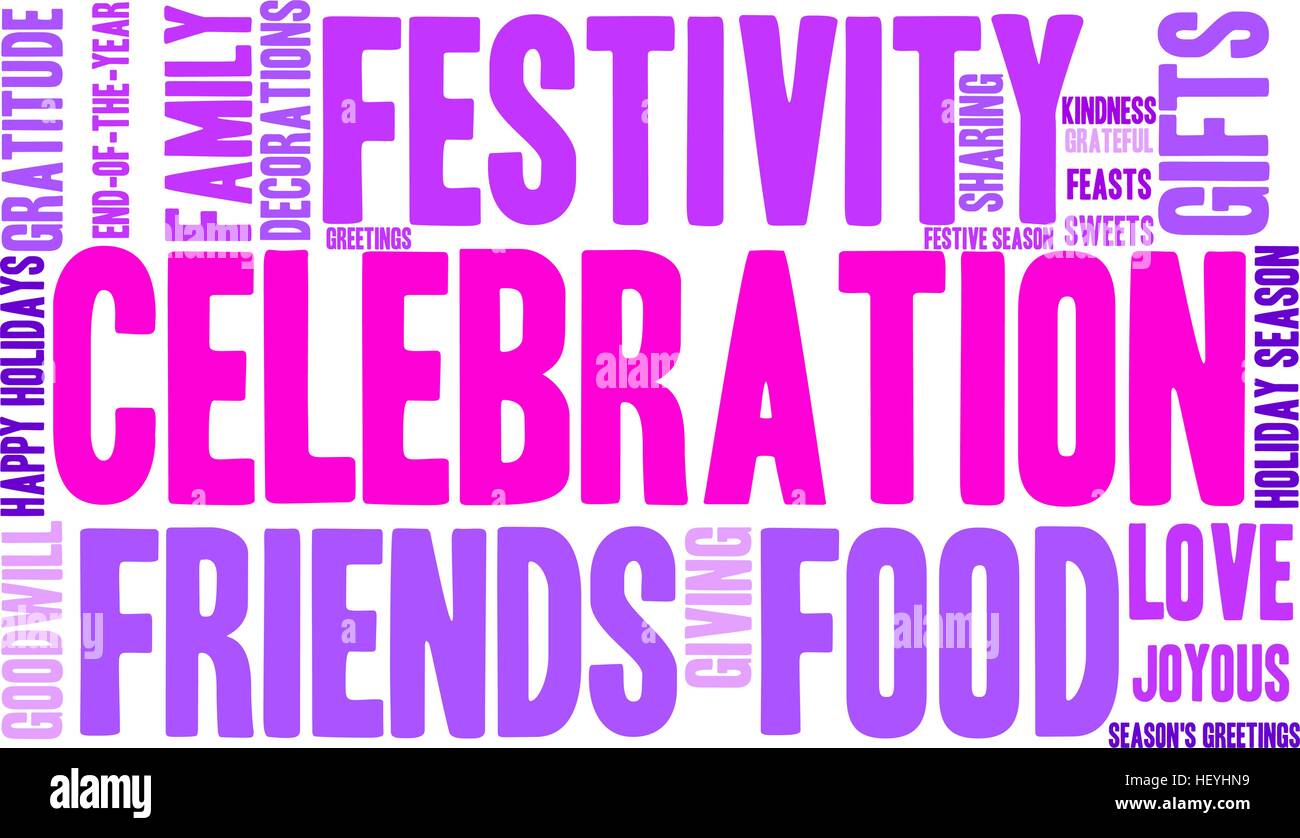 Celebration word cloud on a white background Stock Vector Image & Art ...