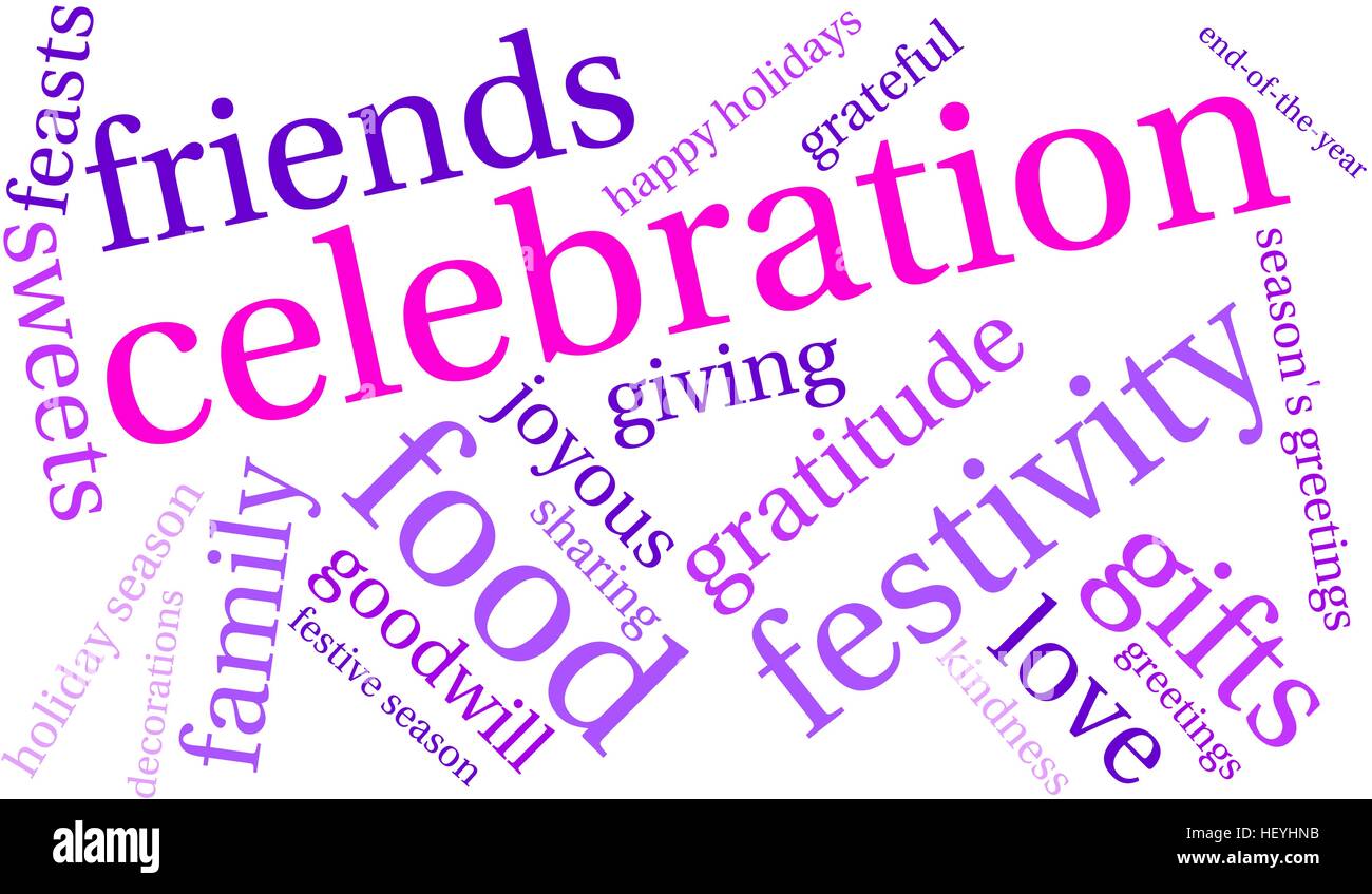Celebration word cloud on a white background Stock Vector Image & Art ...