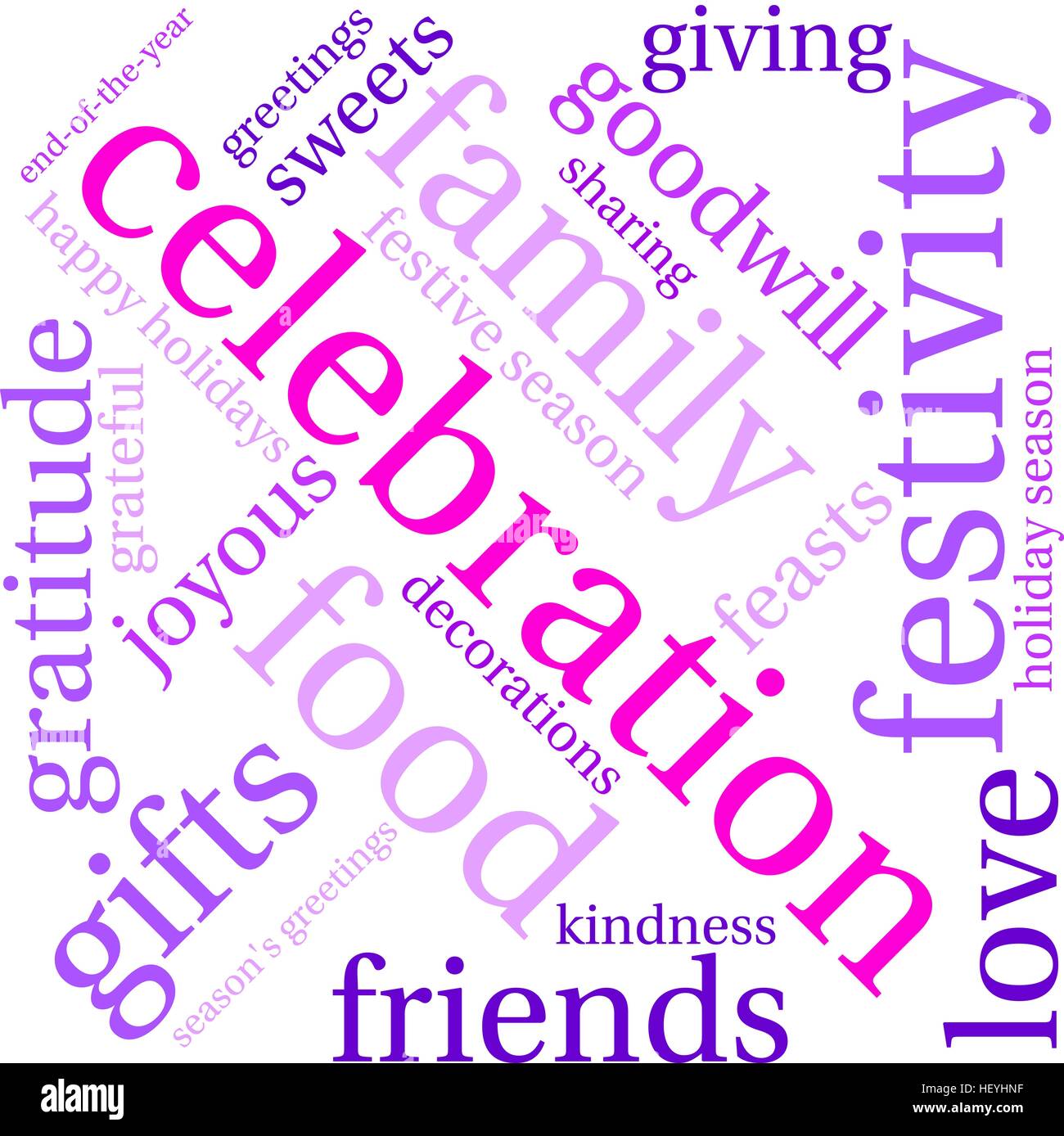 Celebration word cloud on a white background Stock Vector Image & Art ...