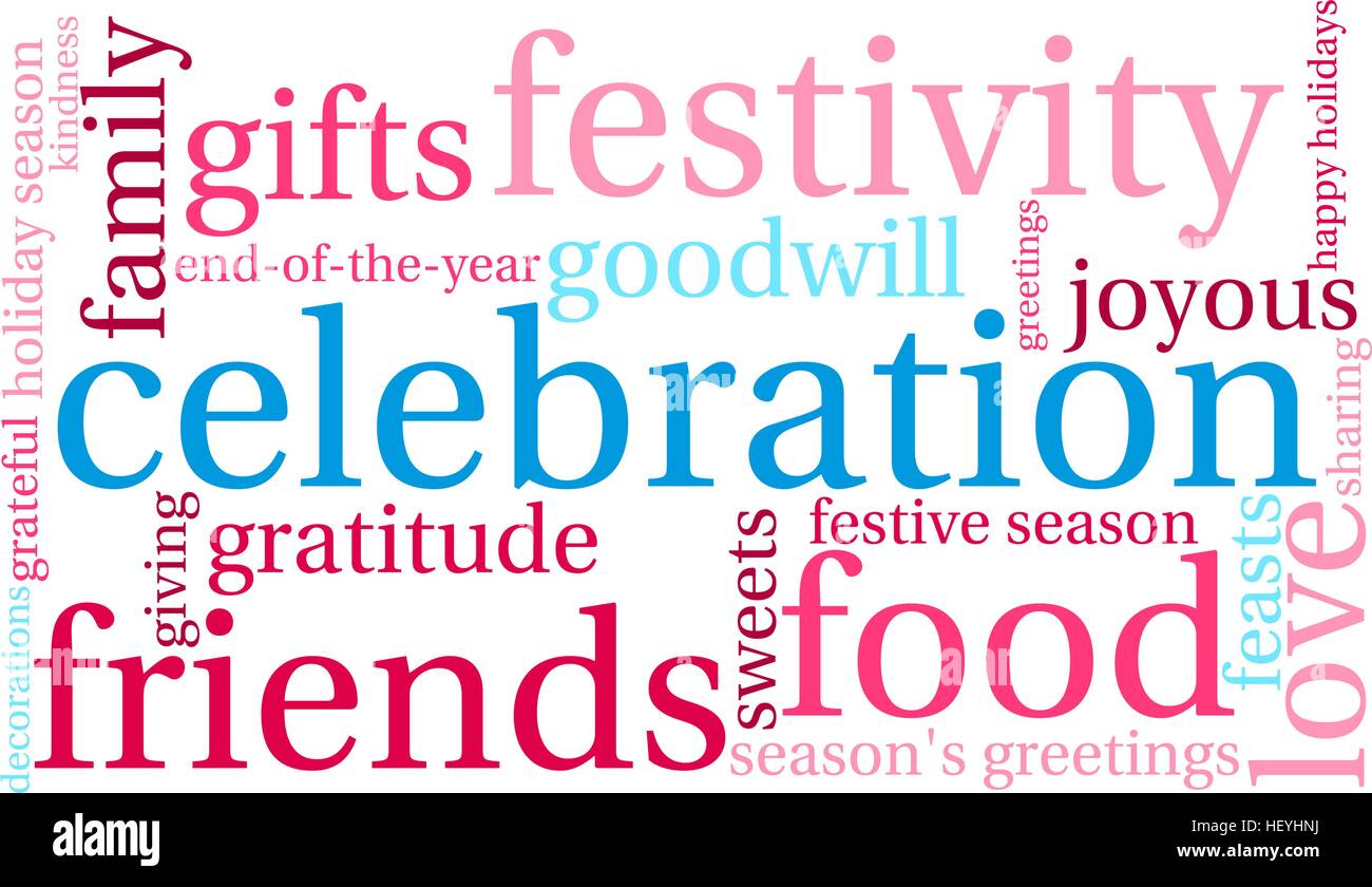 Celebration word cloud on a white background Stock Vector Image & Art ...