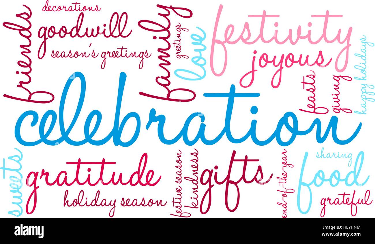 Celebration word cloud on a white background Stock Vector Image & Art ...