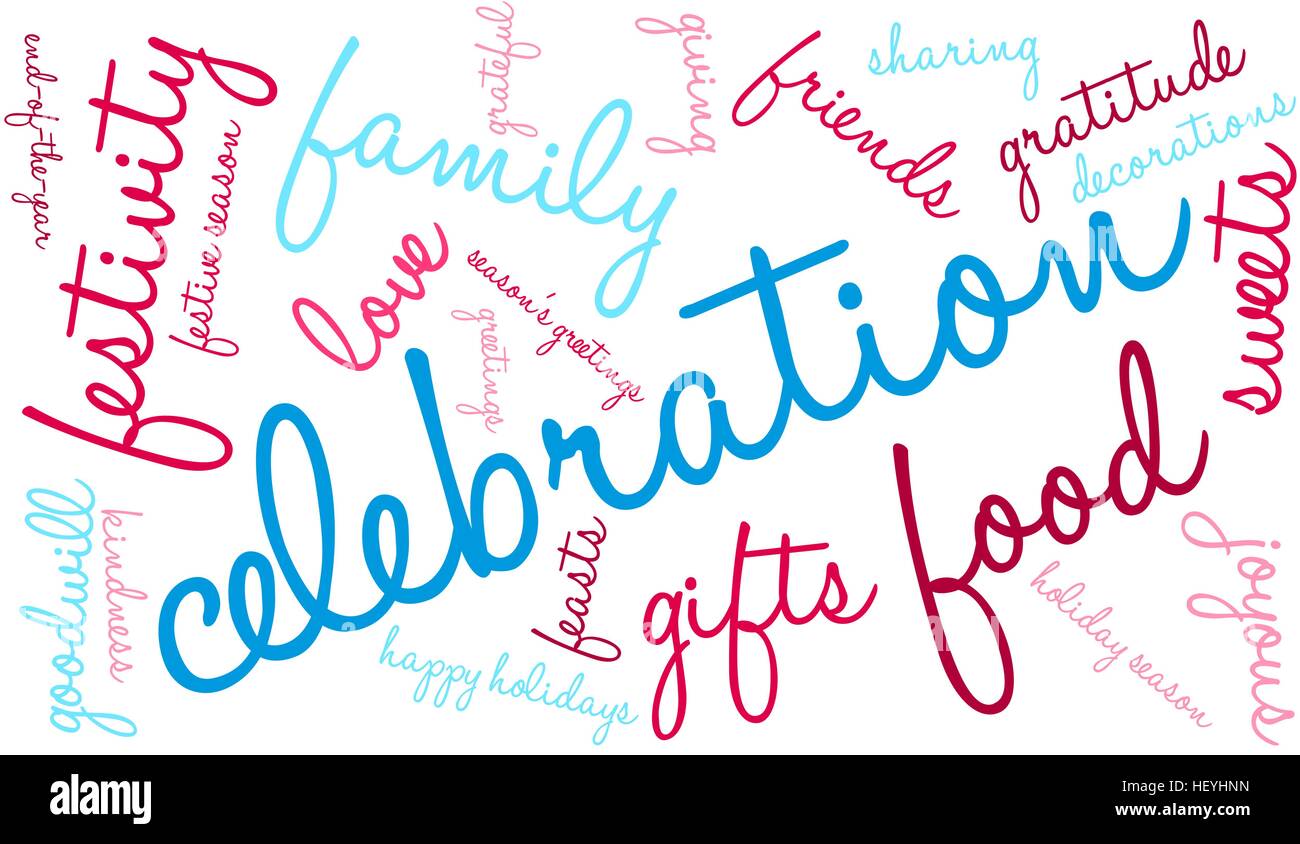 Celebration word cloud on a white background Stock Vector Image & Art ...