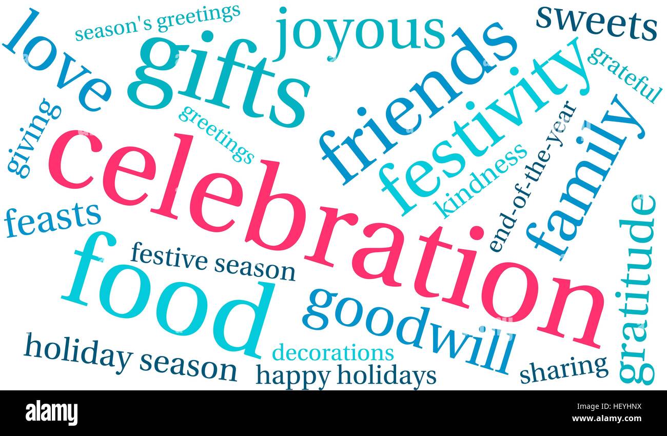 Celebration word cloud on a white background Stock Vector Image & Art ...