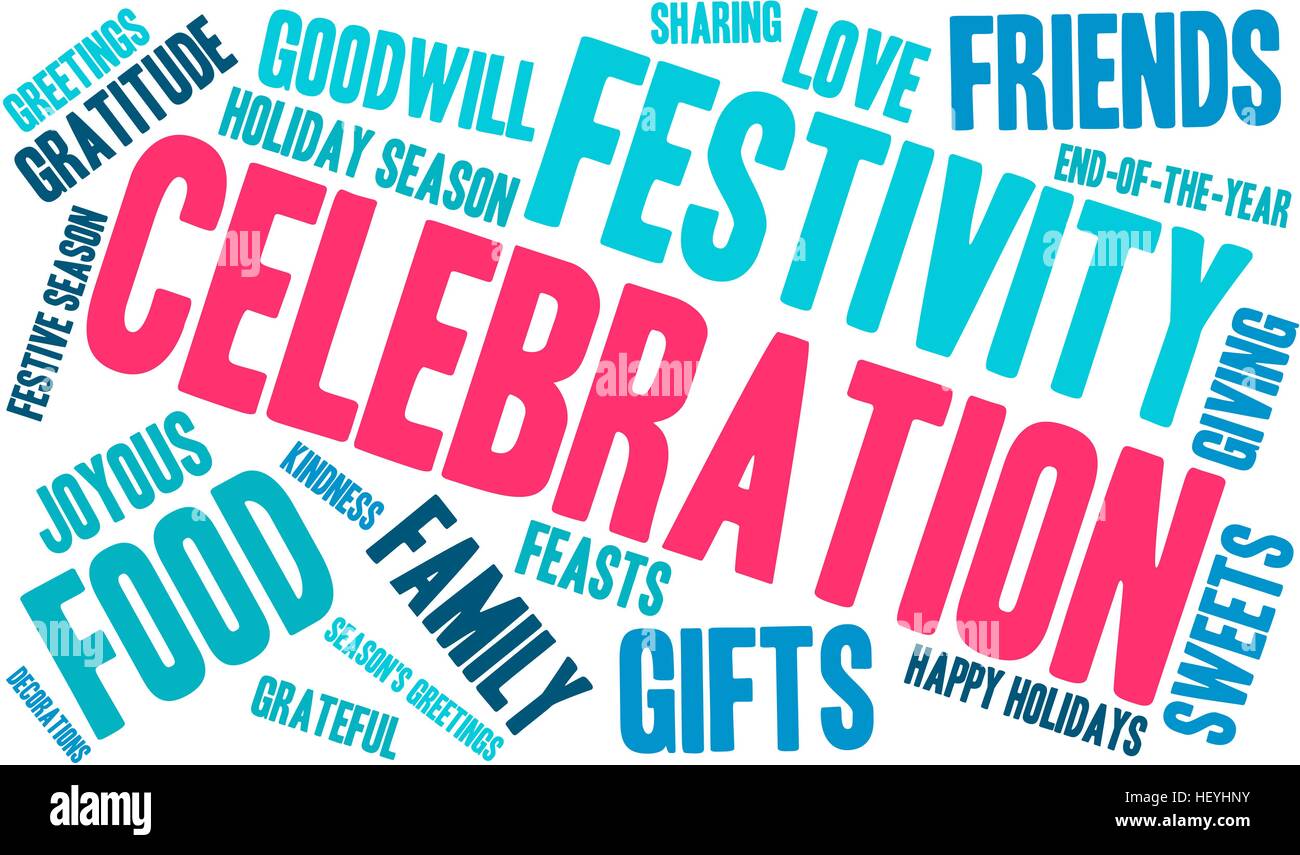 Celebration word cloud on a white background Stock Vector Image & Art ...